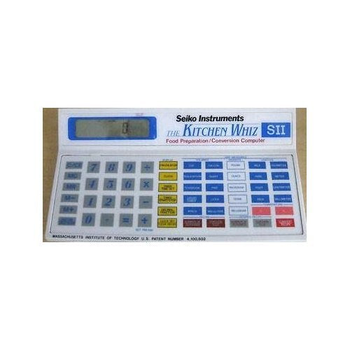 Seiko Instruments Kitchen Whiz Food Preparation Conversion Computer ...